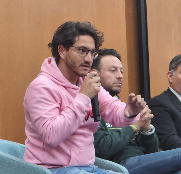 Abogado Juan David Quintero Rubio, concejal de Bogotá, perteneciente al Pacto Histórico, expone ...